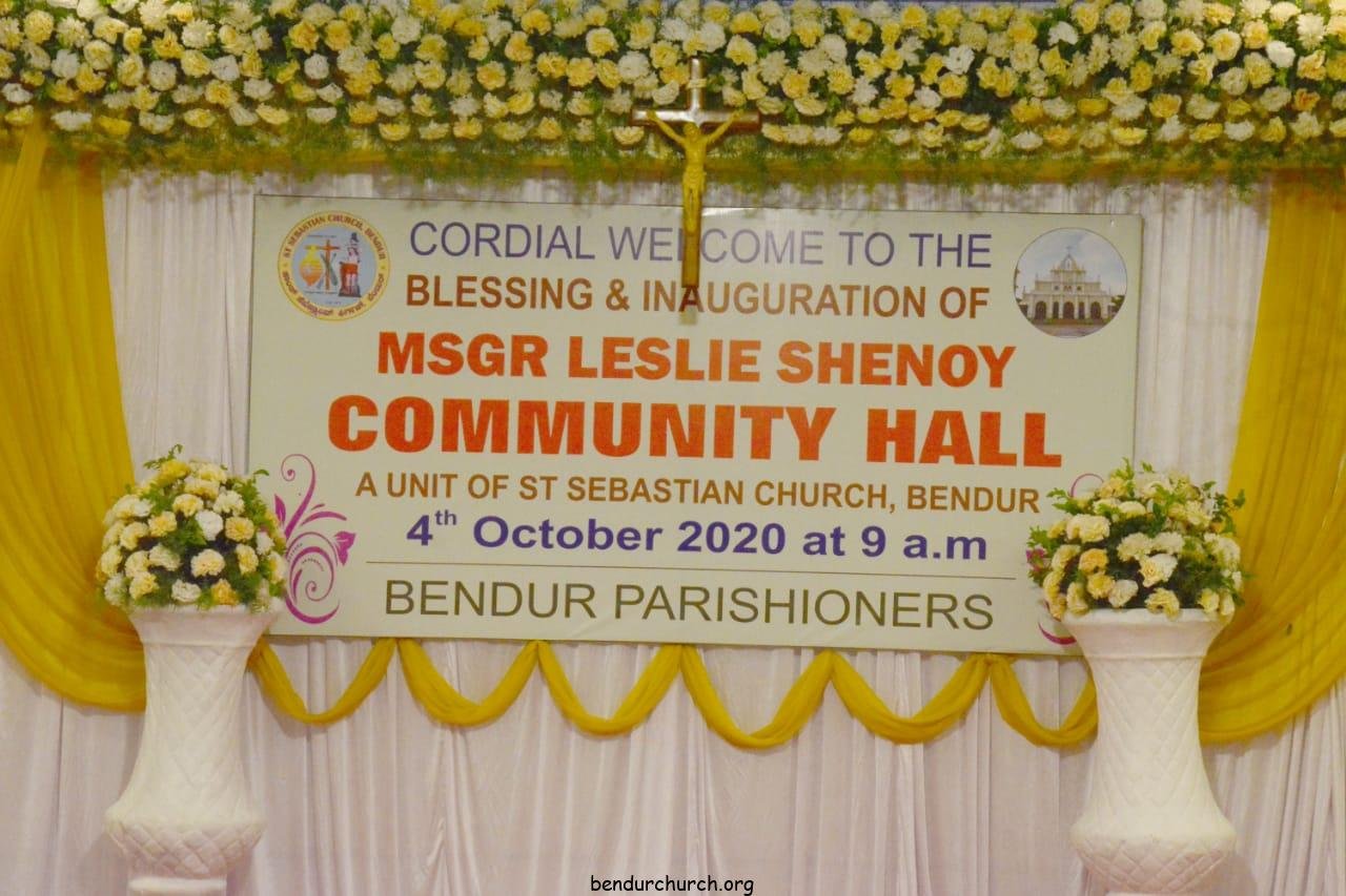 Msgr Leslie Shenoy community hall inaugurated at Bendore church – St ...