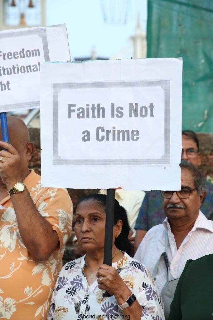 Silent Prayer Protest Against Attacks on Christians at Bendur Church ...